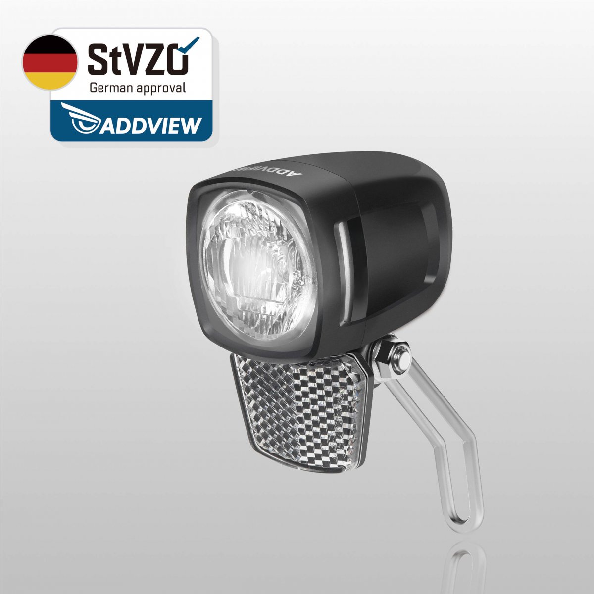 Addview Hammer E60: Robust E-Bike Headlight with 60 Lux Output